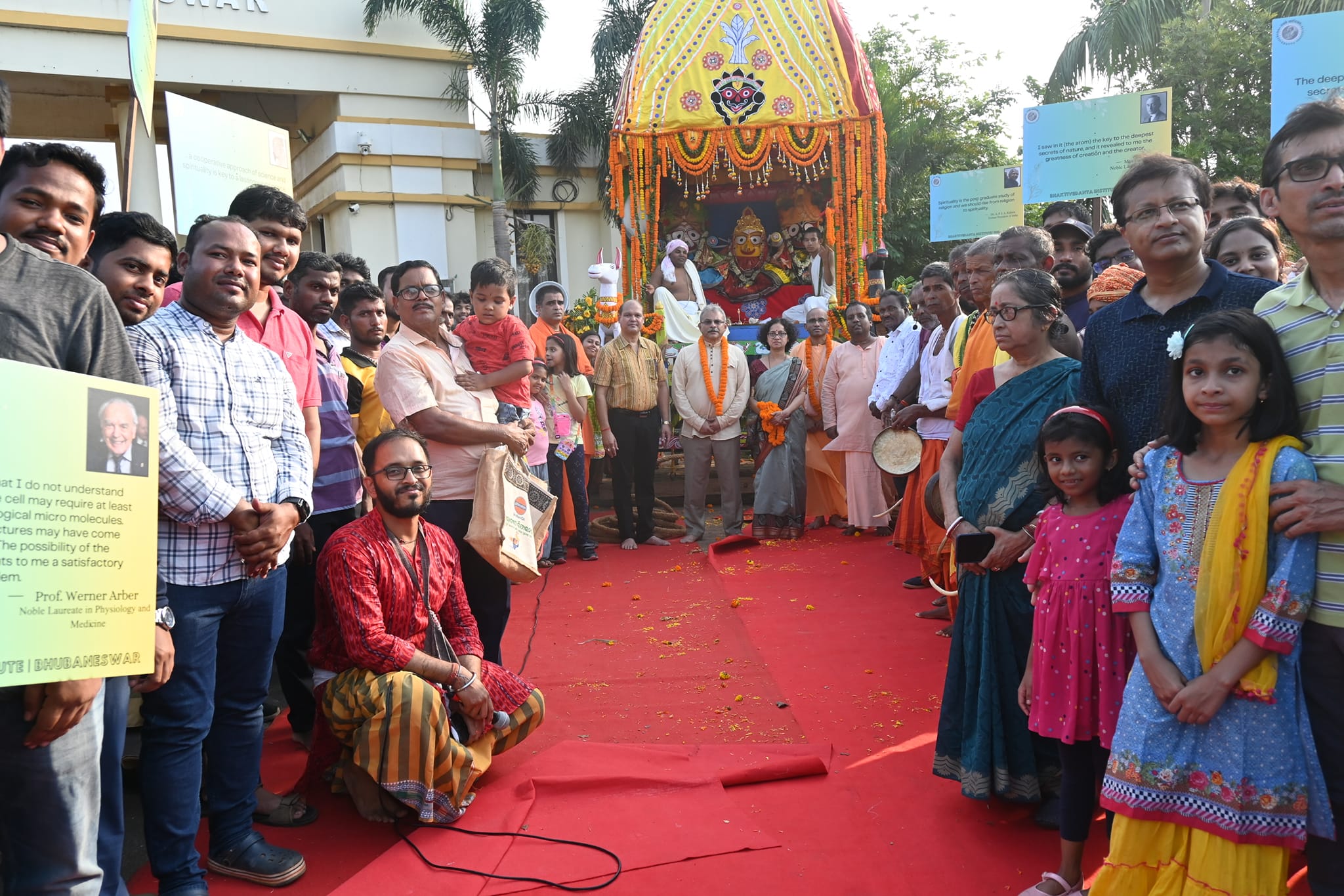 Jagganath Rath Yatra at IIT BBS Main Gate – Bhaktivedanta Institute